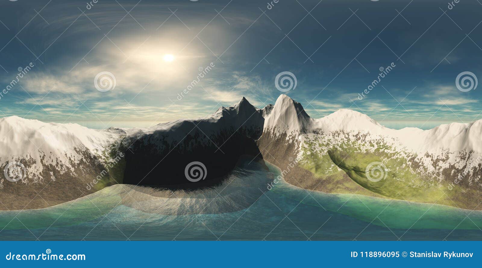 Nvironment Map. HDRI Map. Landscape Royalty-Free Stock Image ...