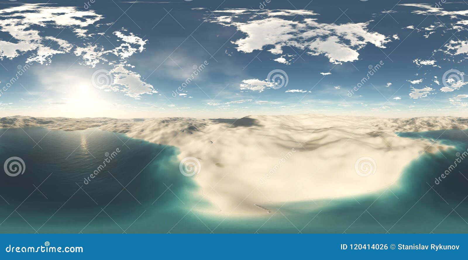 Nvironment Map. HDRI Map. Landscape Stock Illustration - Illustration ...