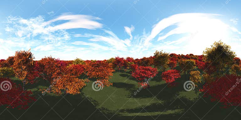 Environment Map. HDRI Map. Equirectangular Projection. Landscape Stock ...