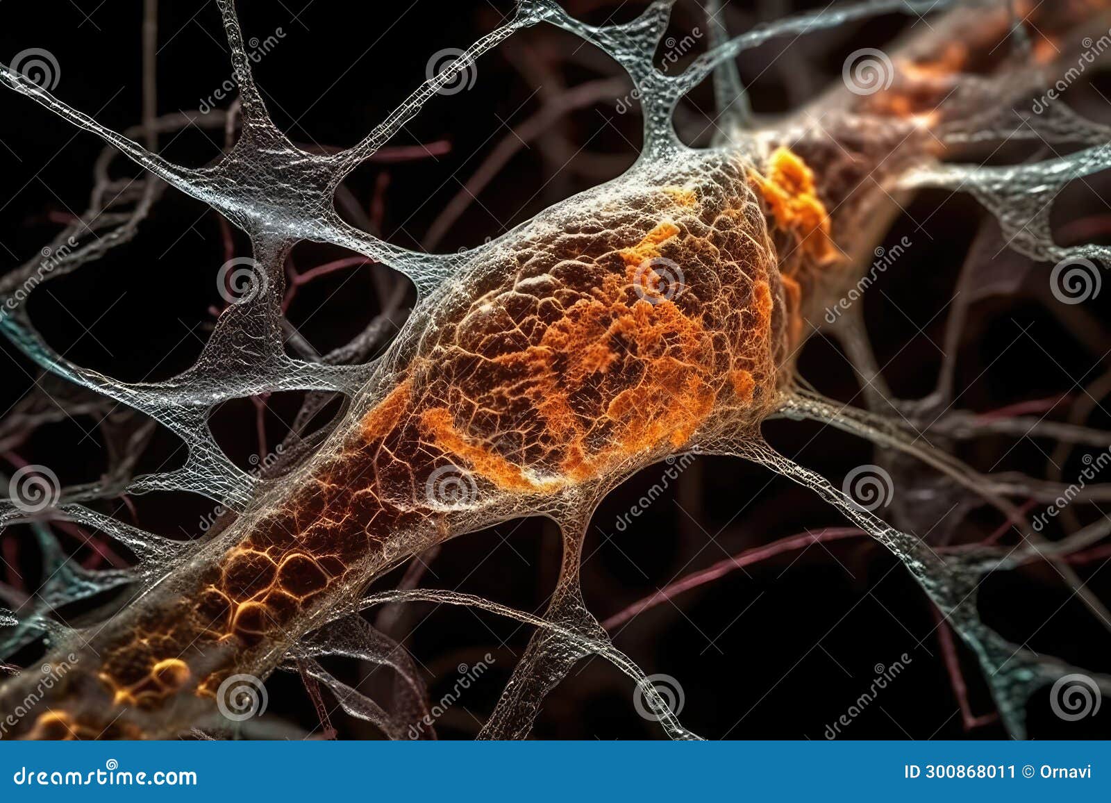 The Environment Of The Nervous System, The Nerve Cell. Royalty-Free ...