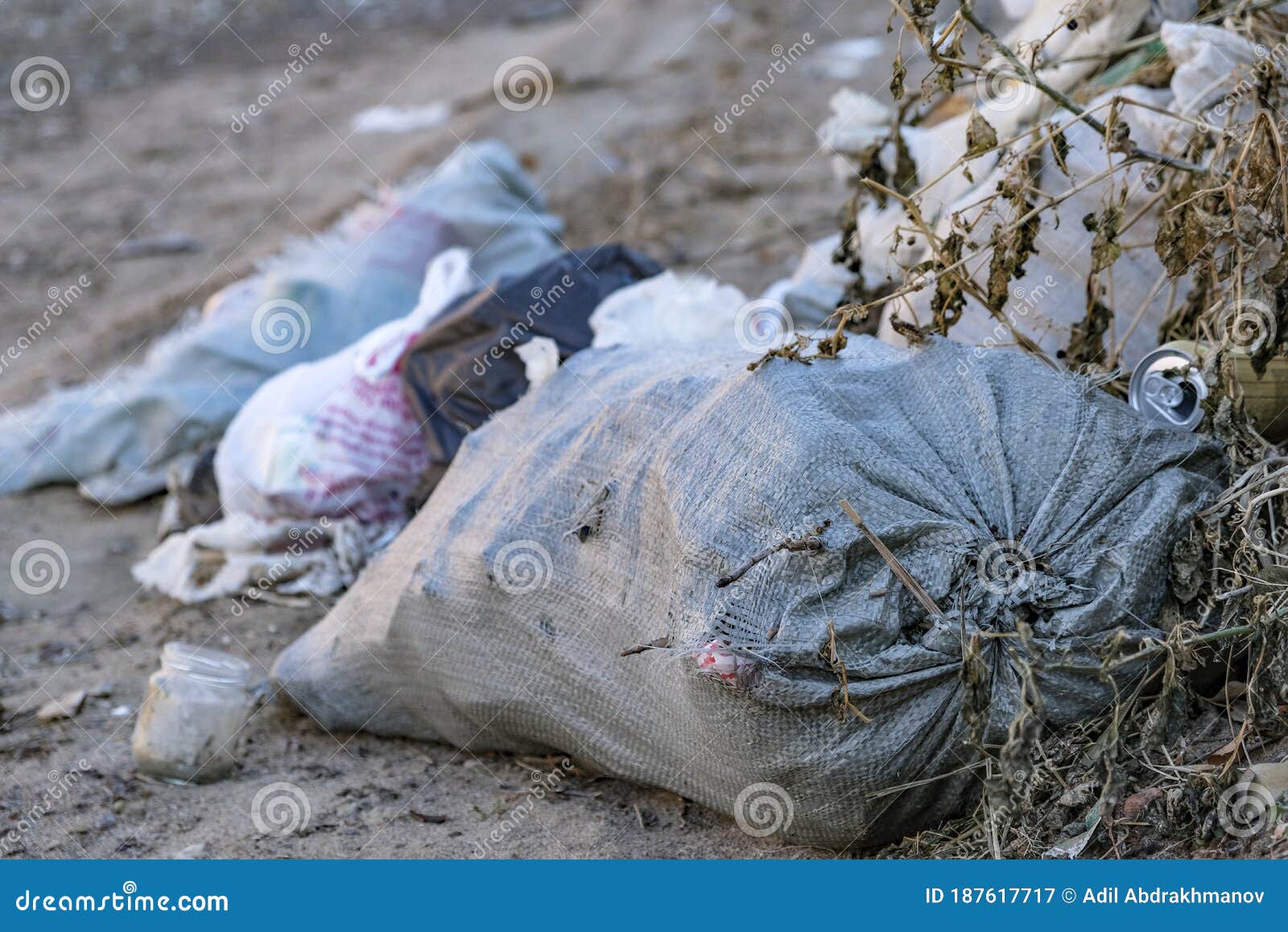 Environment Pollution Problem Concept. Nature Care. Littering Garbage ...