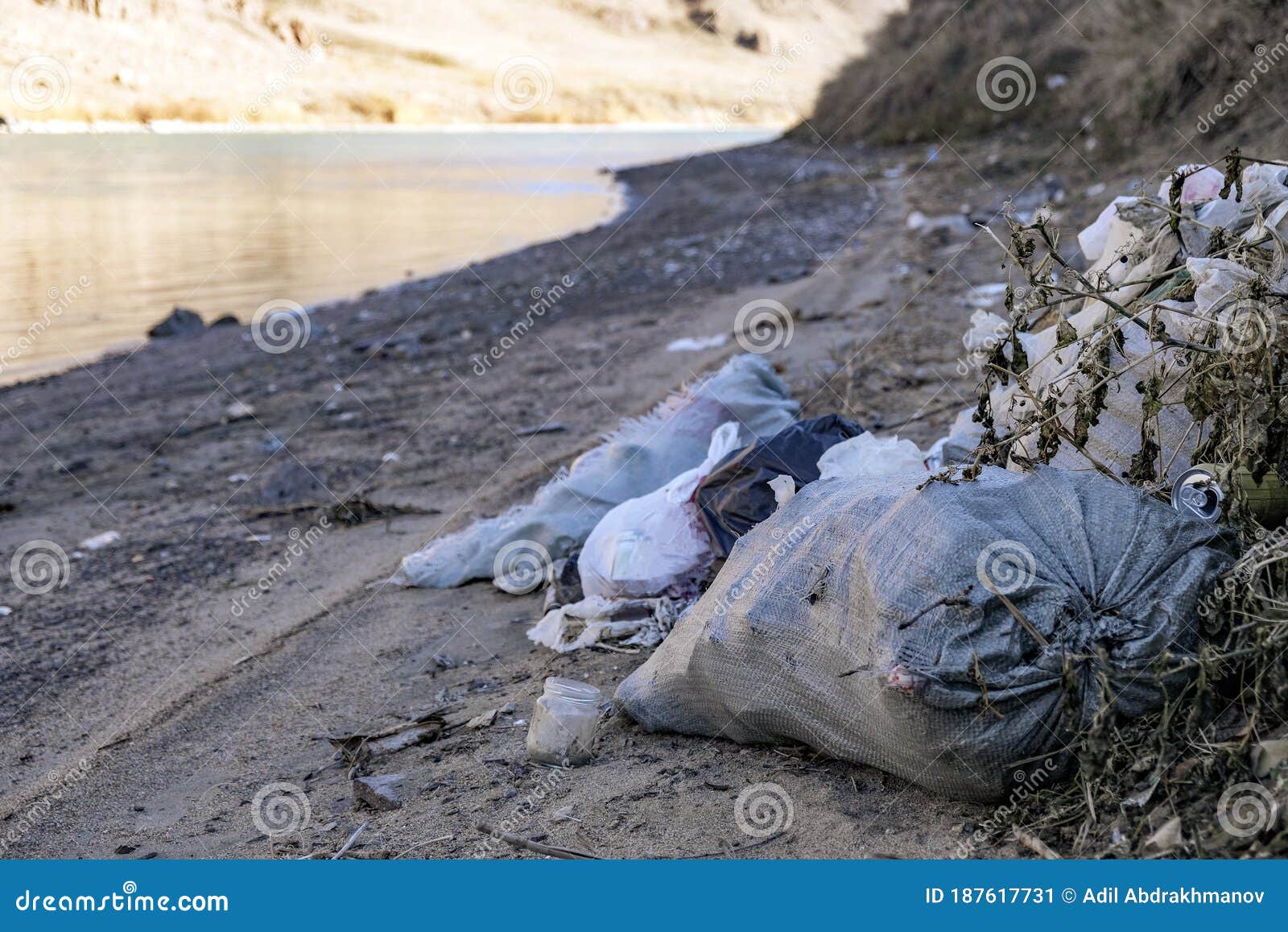 Environment Pollution Problem Concept. Nature Care. Littering Garbage ...