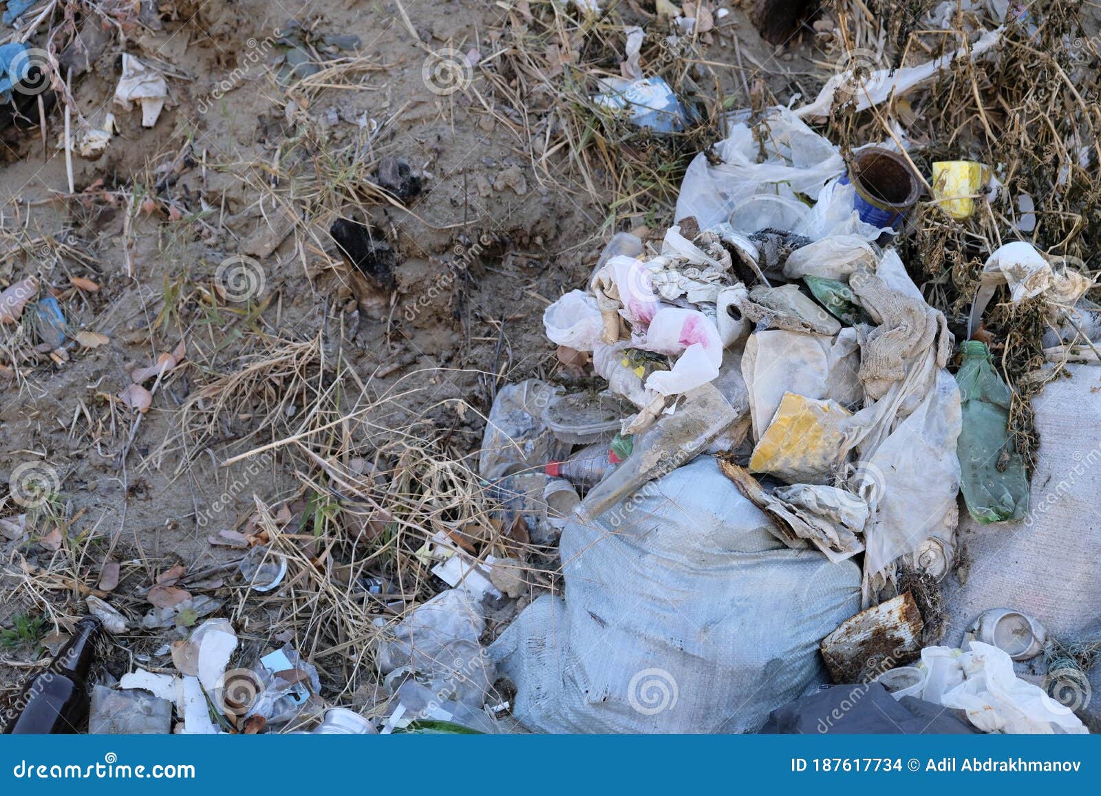 Environment Pollution Problem Concept. Nature Care. Littering Garbage ...