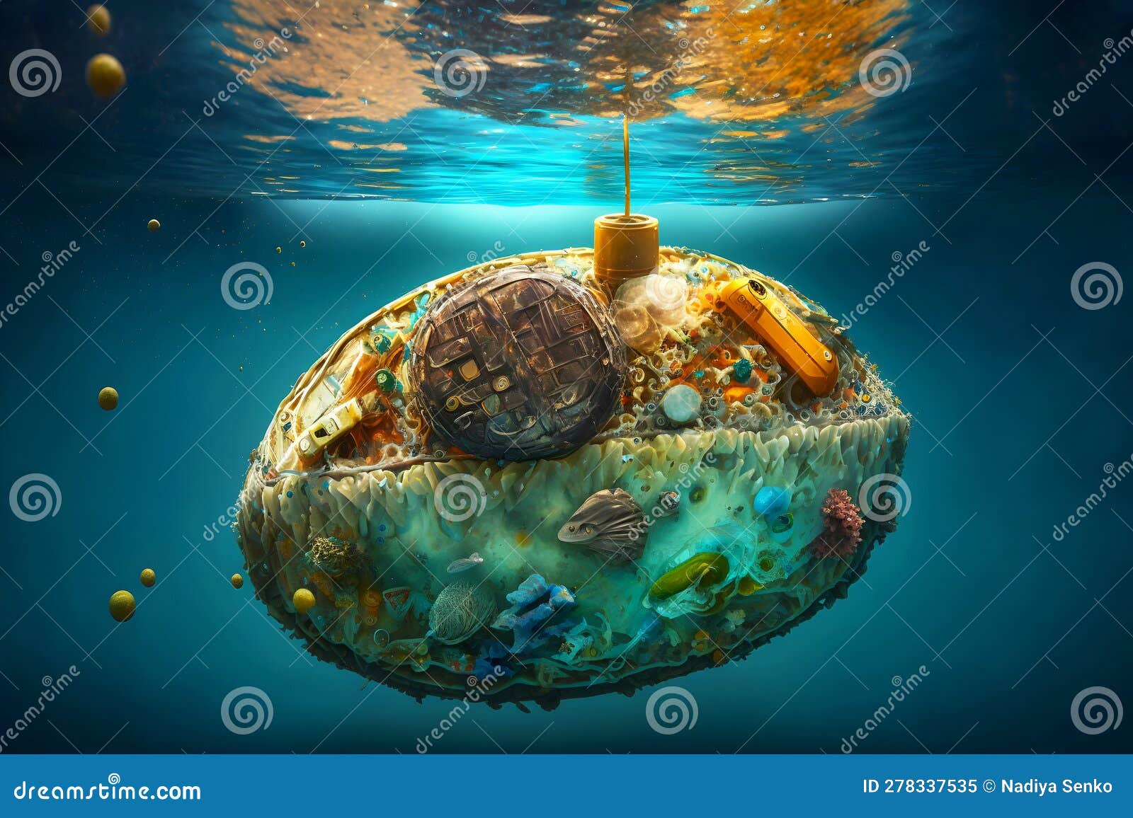 Environment. Problem of Pollution of Rivers Stock Illustration ...