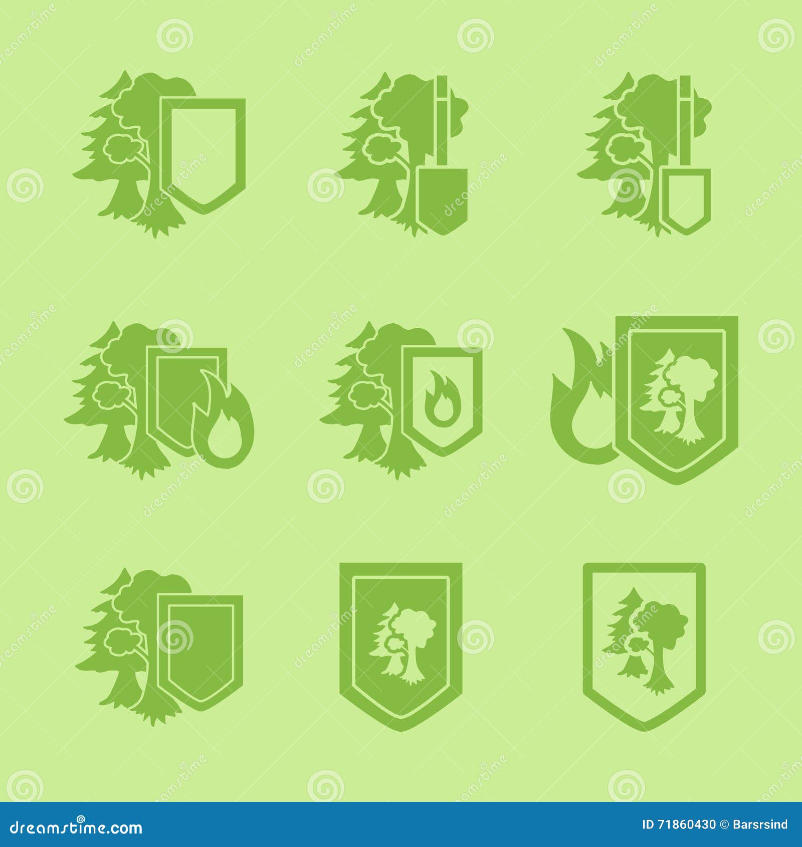 Environment Protection Icon Stock Illustration - Illustration of ...