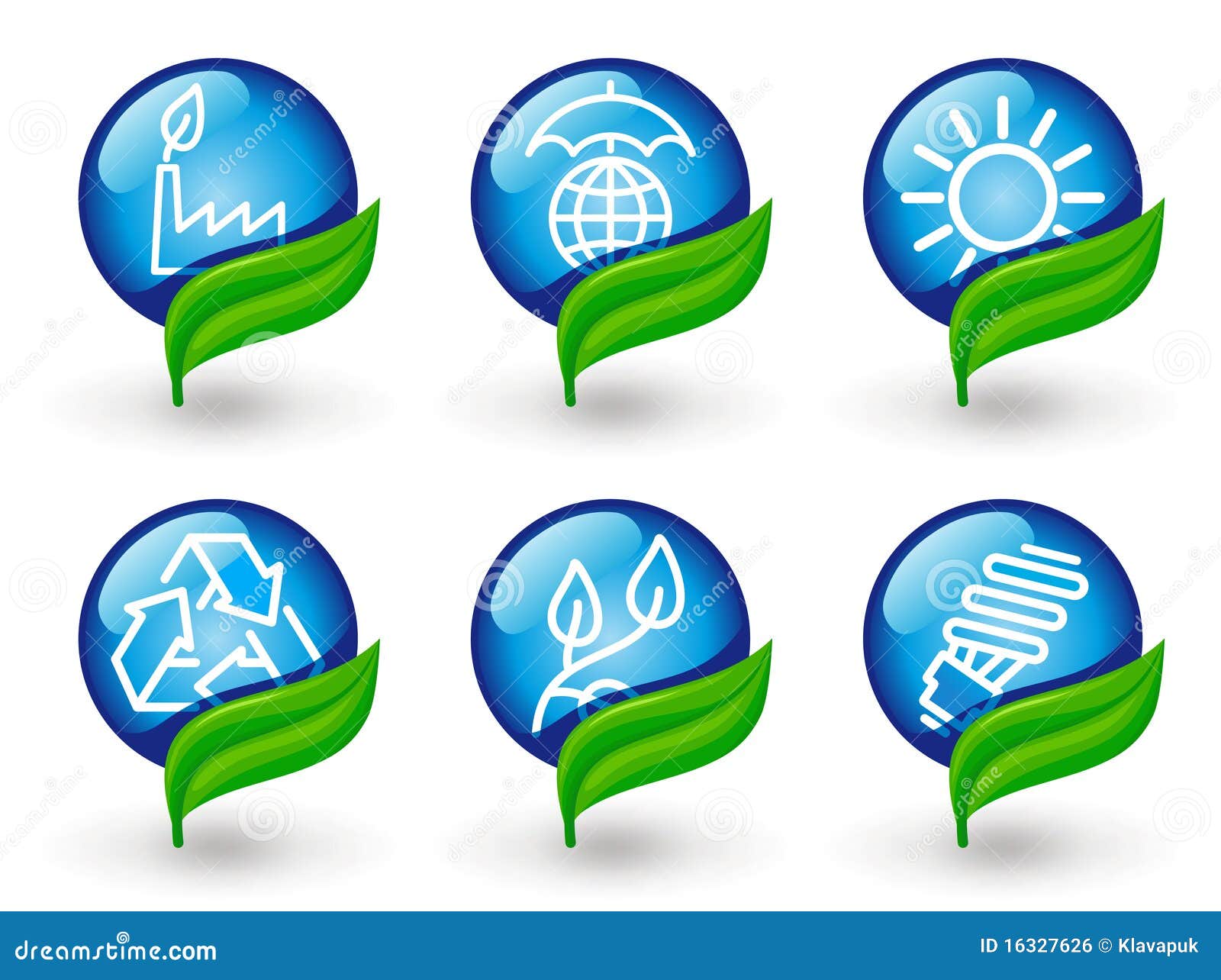 Environment Protection Icons Stock Vector - Illustration of global ...
