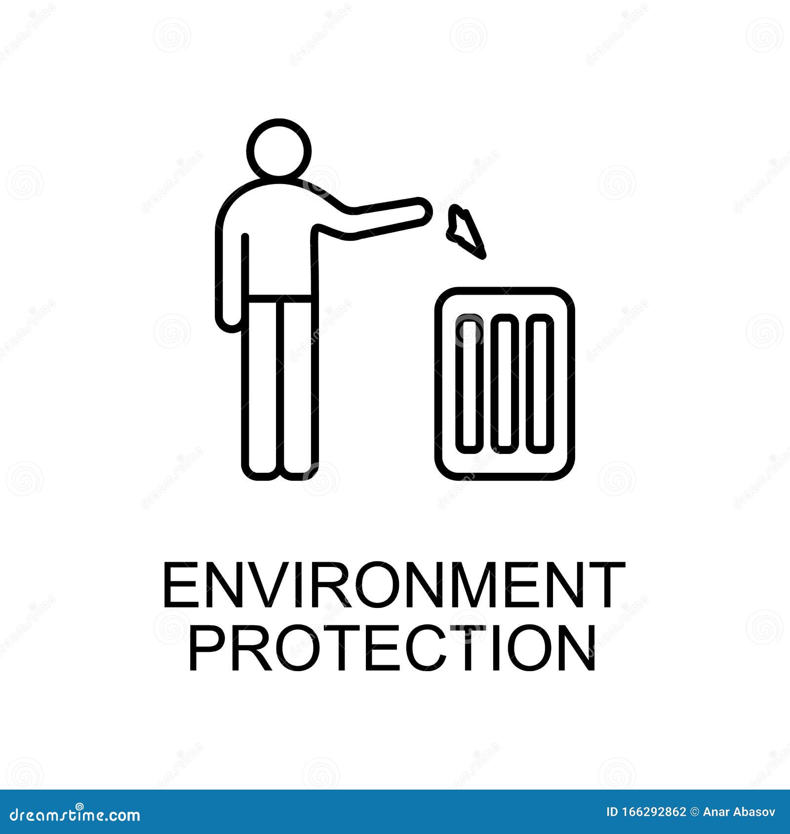 Environment Protection Outline Icon. Element of Enviroment Protection ...