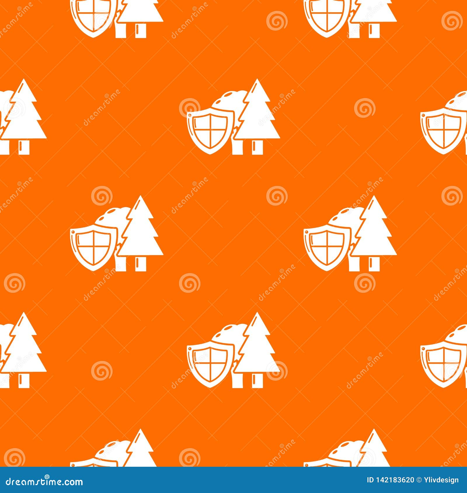 Environment Protection Pattern Vector Orange Stock Vector ...