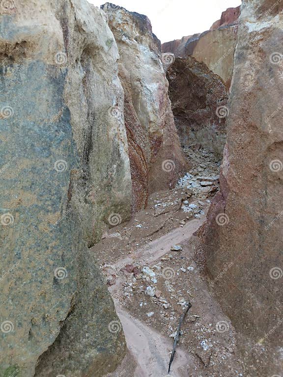 Environment Scene Around the Soil Texture and Pattern of the Limestone ...