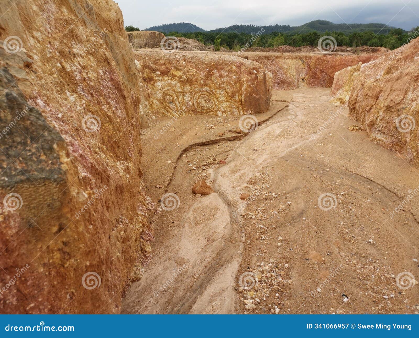 Environment Scene Around the Soil Texture and Pattern of the Limestone ...
