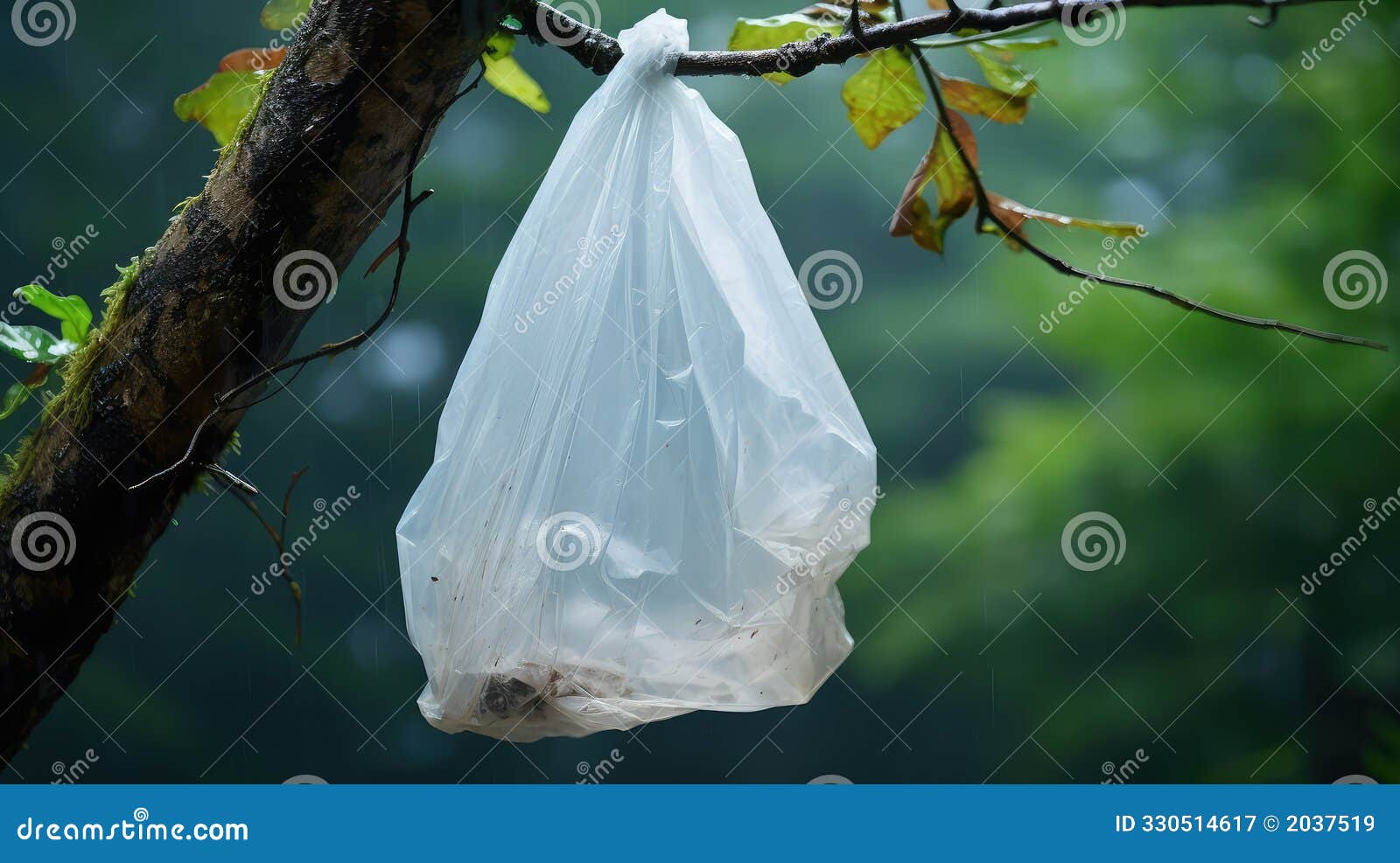 Environment Single Use Plastic Bags Stock Illustration - Illustration ...