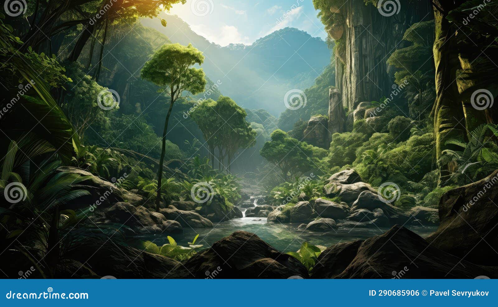 Environment Southeast Asian Rainforest Stock Photo - Image of mountain ...