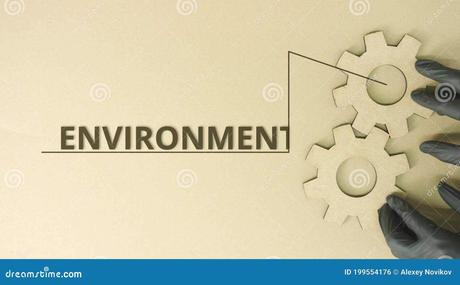 Environment Text and Recycled Cardboard Cogwheels Stock Photo - Image ...