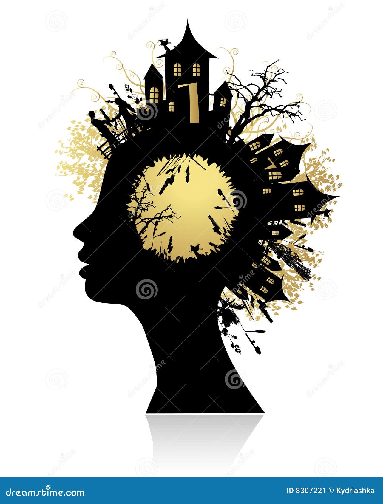 Environment, Thinking Silhouette Cartoon Vector | CartoonDealer.com ...