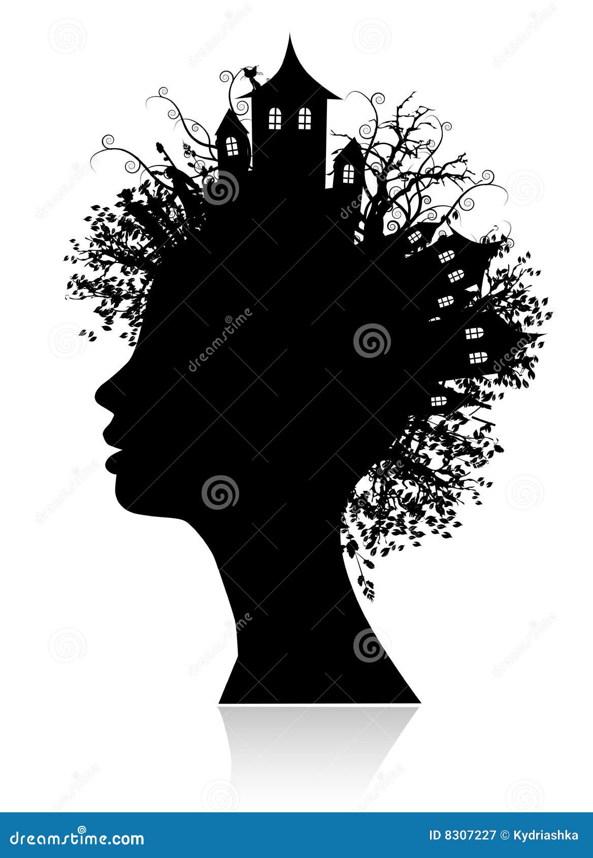 Environment, Thinking Silhouette Cartoon Vector | CartoonDealer.com ...