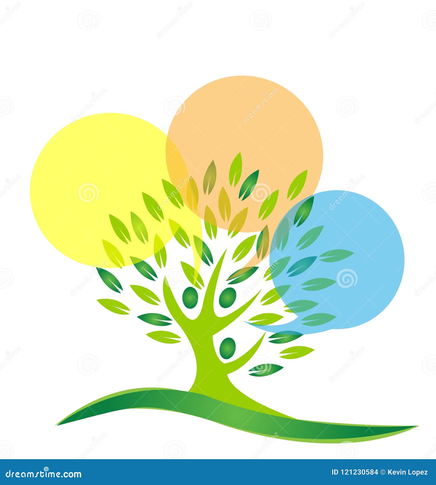 Environment Tree People Cleaning Icon Vector Stock Vector ...