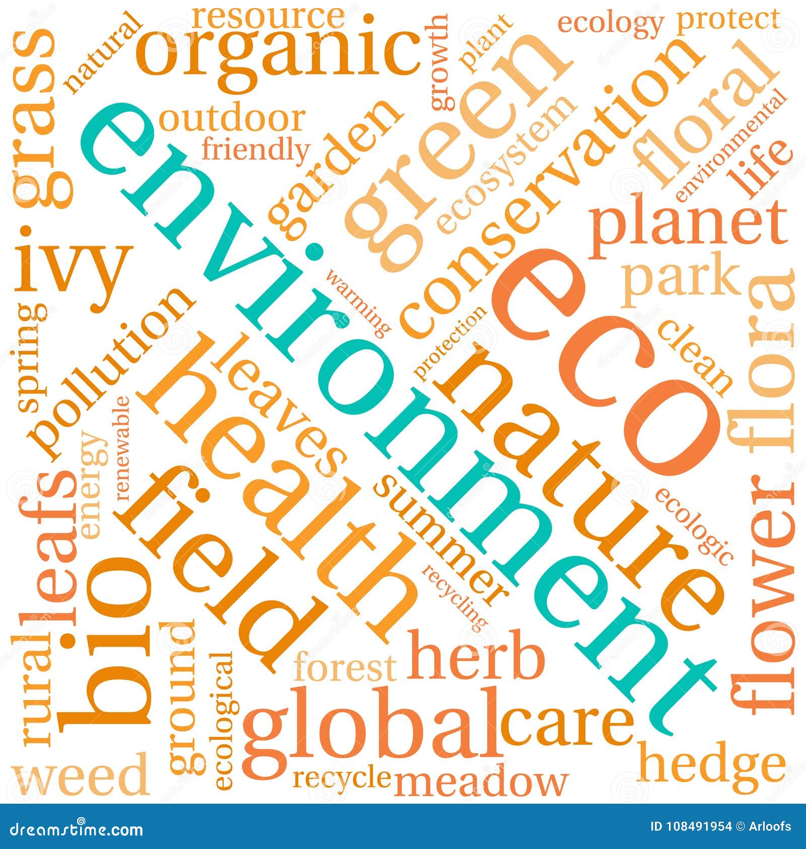 Environment Word Cloud stock vector. Illustration of natural - 108491954