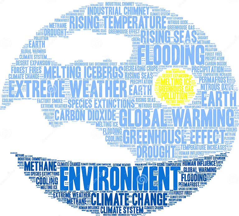 Environment Word Cloud stock vector. Illustration of green - 206431167