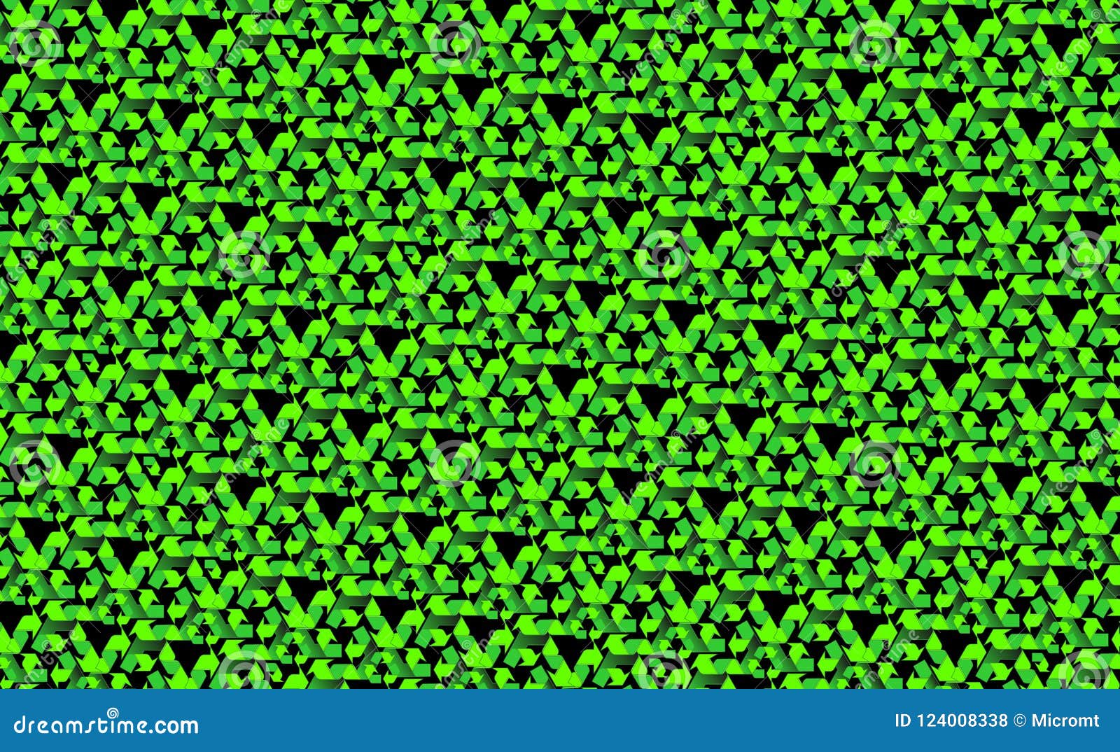 Environmental Abstract Background. Recycle Ecology Pattern. Flat Vector ...