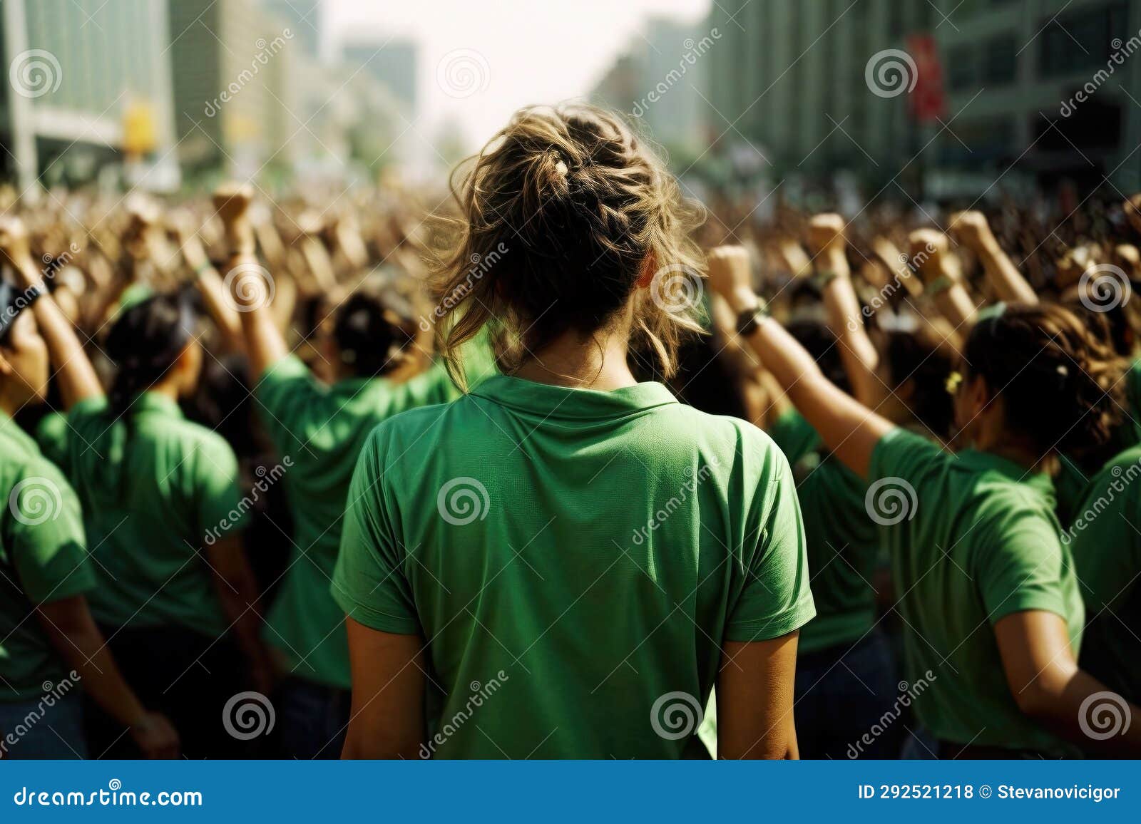 Environmental Activists Draw Attention To Climate Change. Vector Flat ...