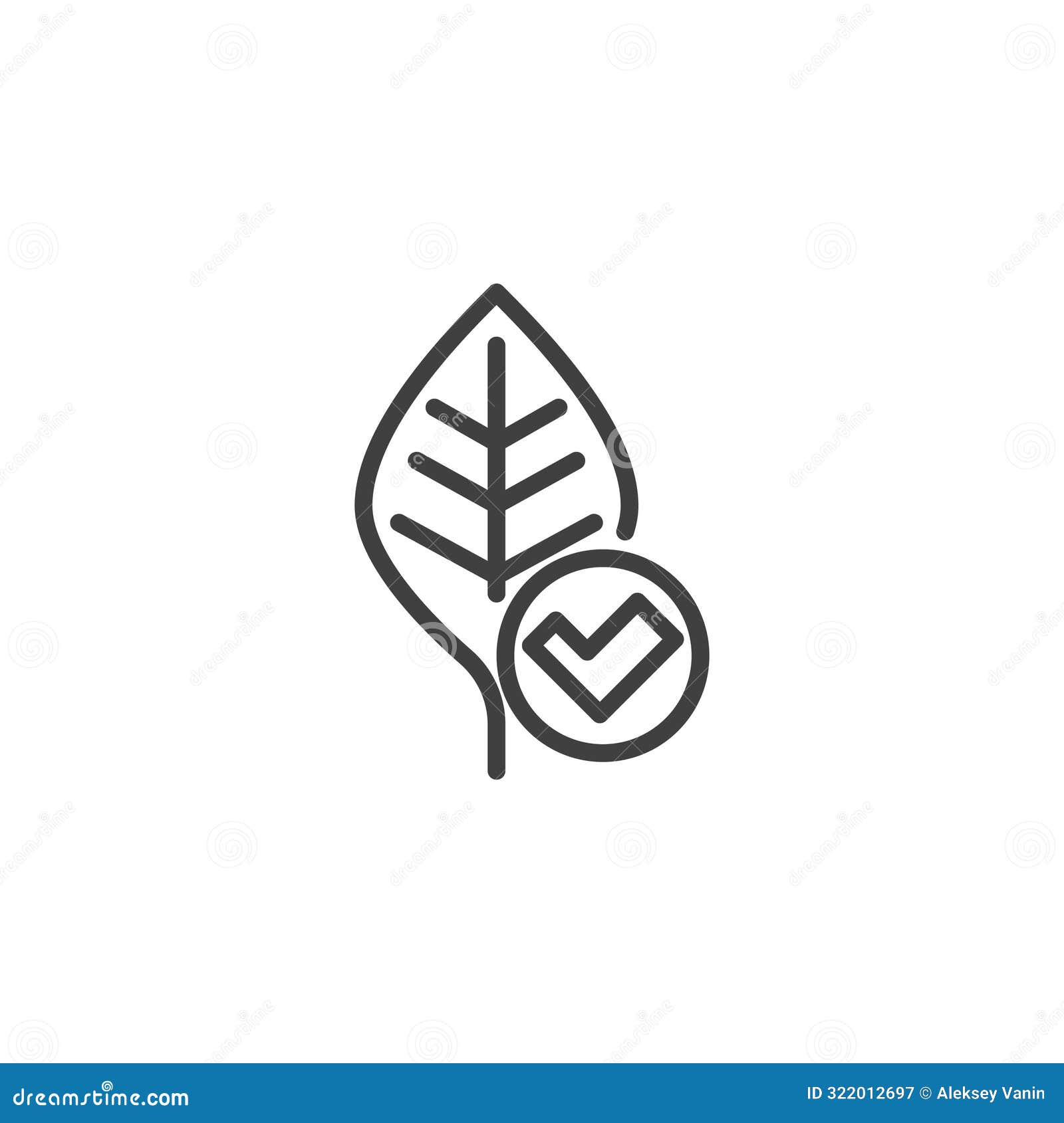 Approval Line Icon Concept. Approval Flat Vector Symbol, Sign, Outline ...