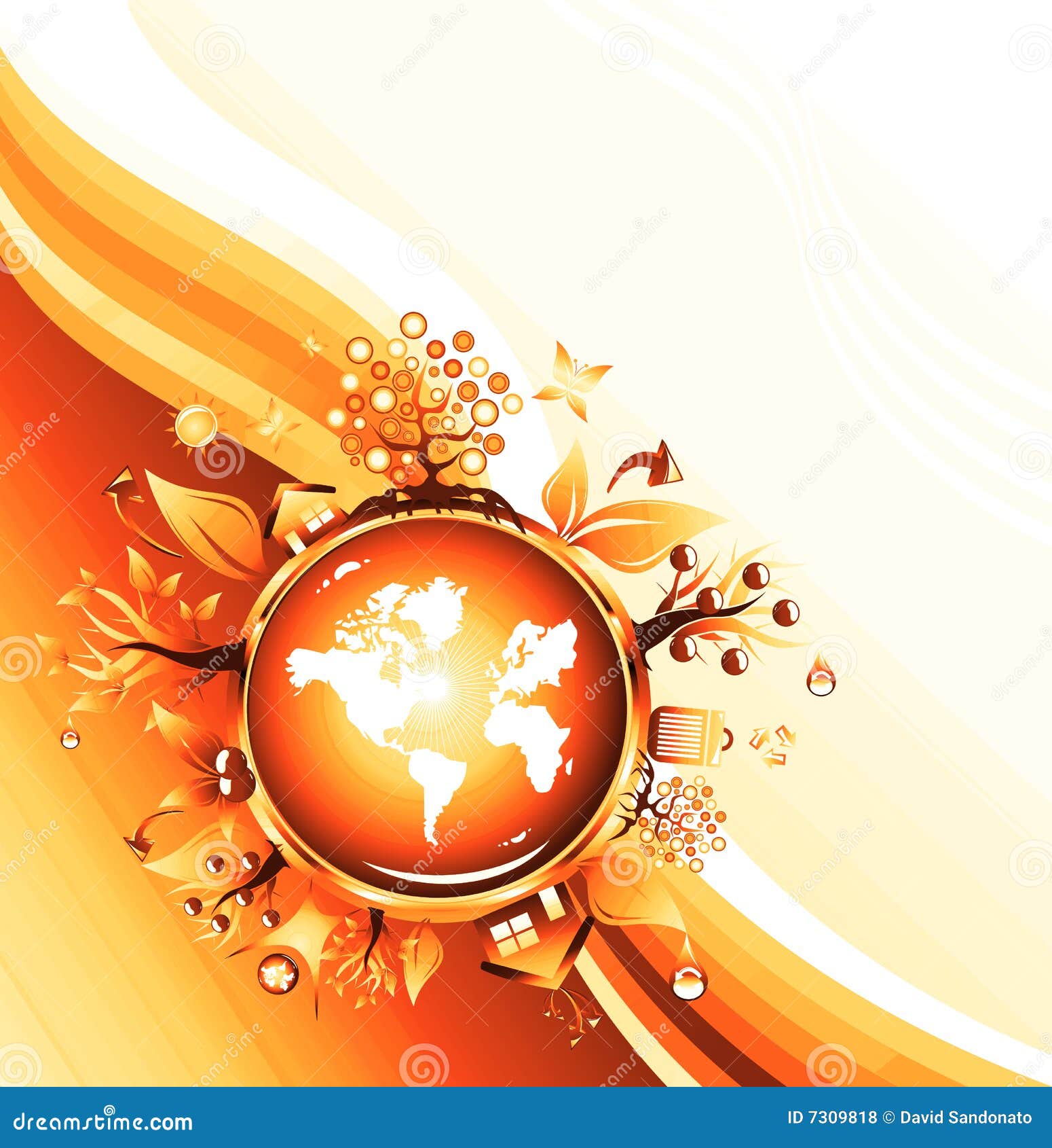 Environmental Business Card Stock Illustration - Illustration of modern ...