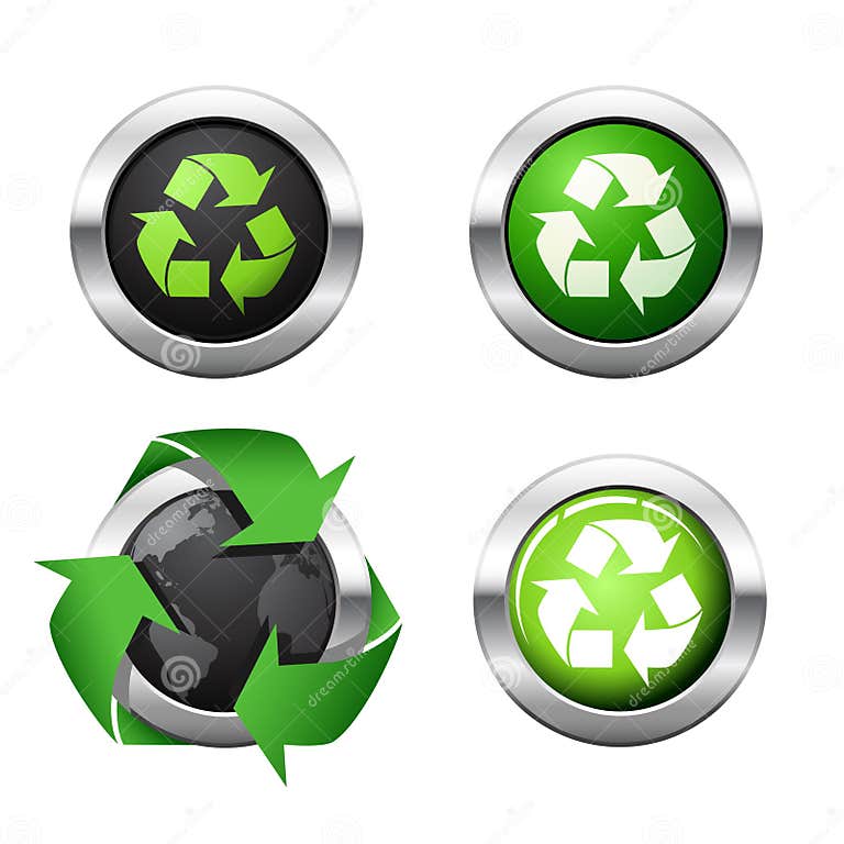 Environmental buttons stock vector. Illustration of protection - 13299916