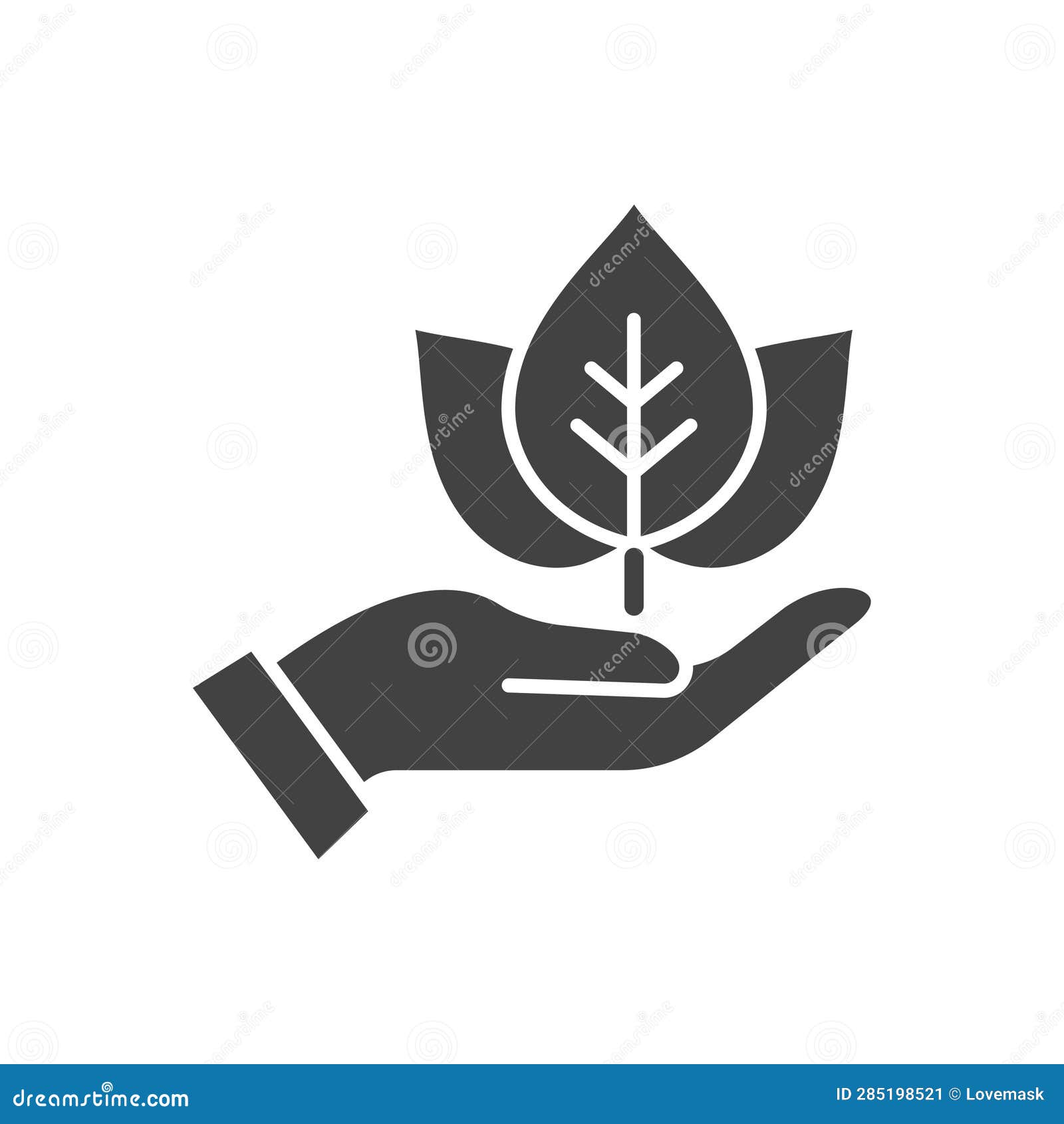 Environmental Care Glyph Icon on White Background. Vector Illustration ...