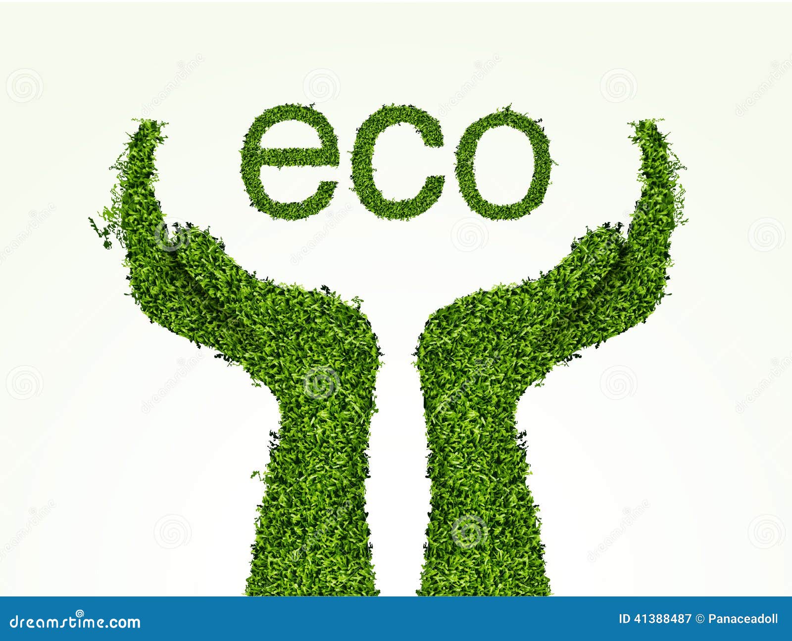 Environmental Care, the Hands of the Grass Stock Illustration ...