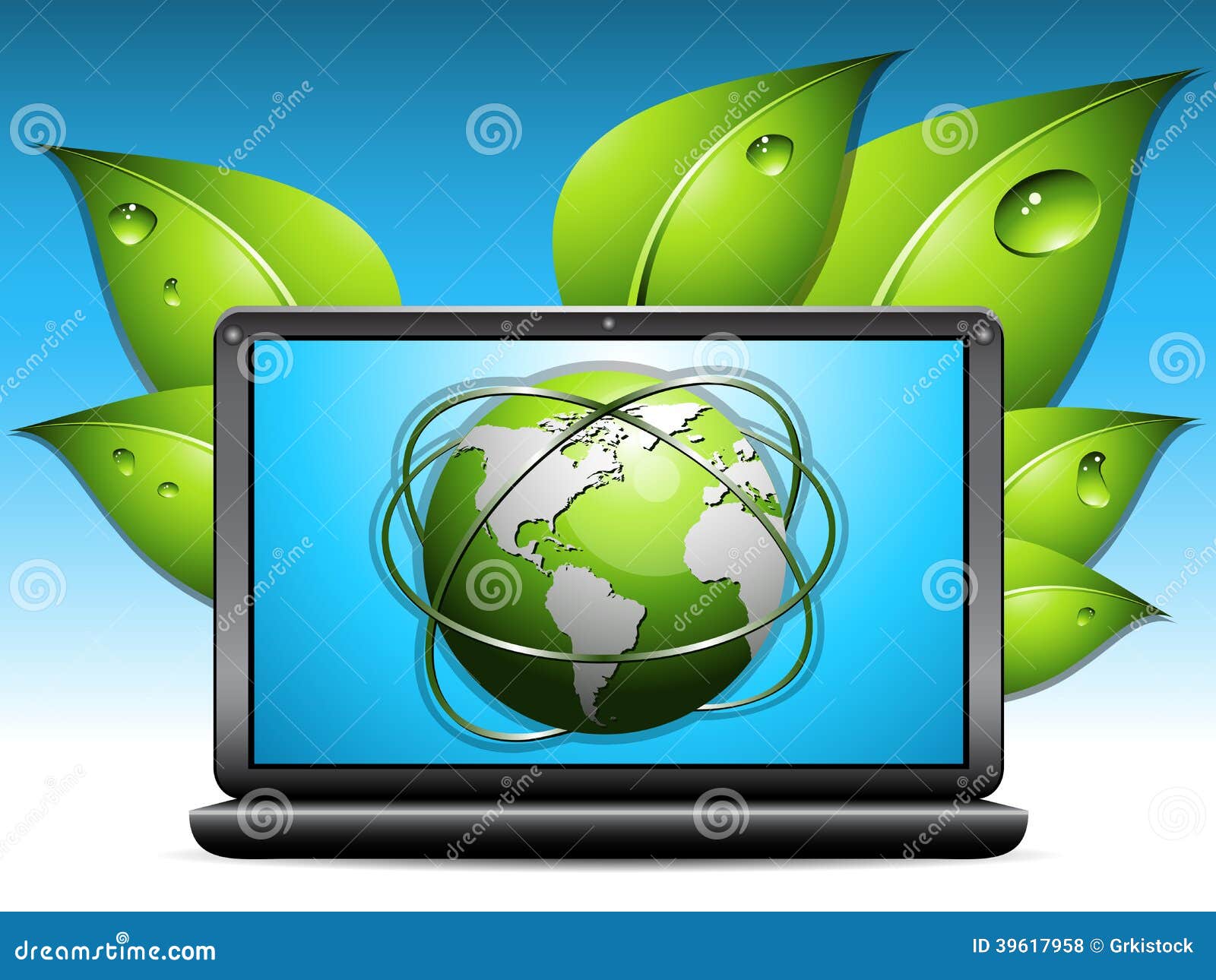 It and Environmental Concept Stock Vector - Illustration of ...