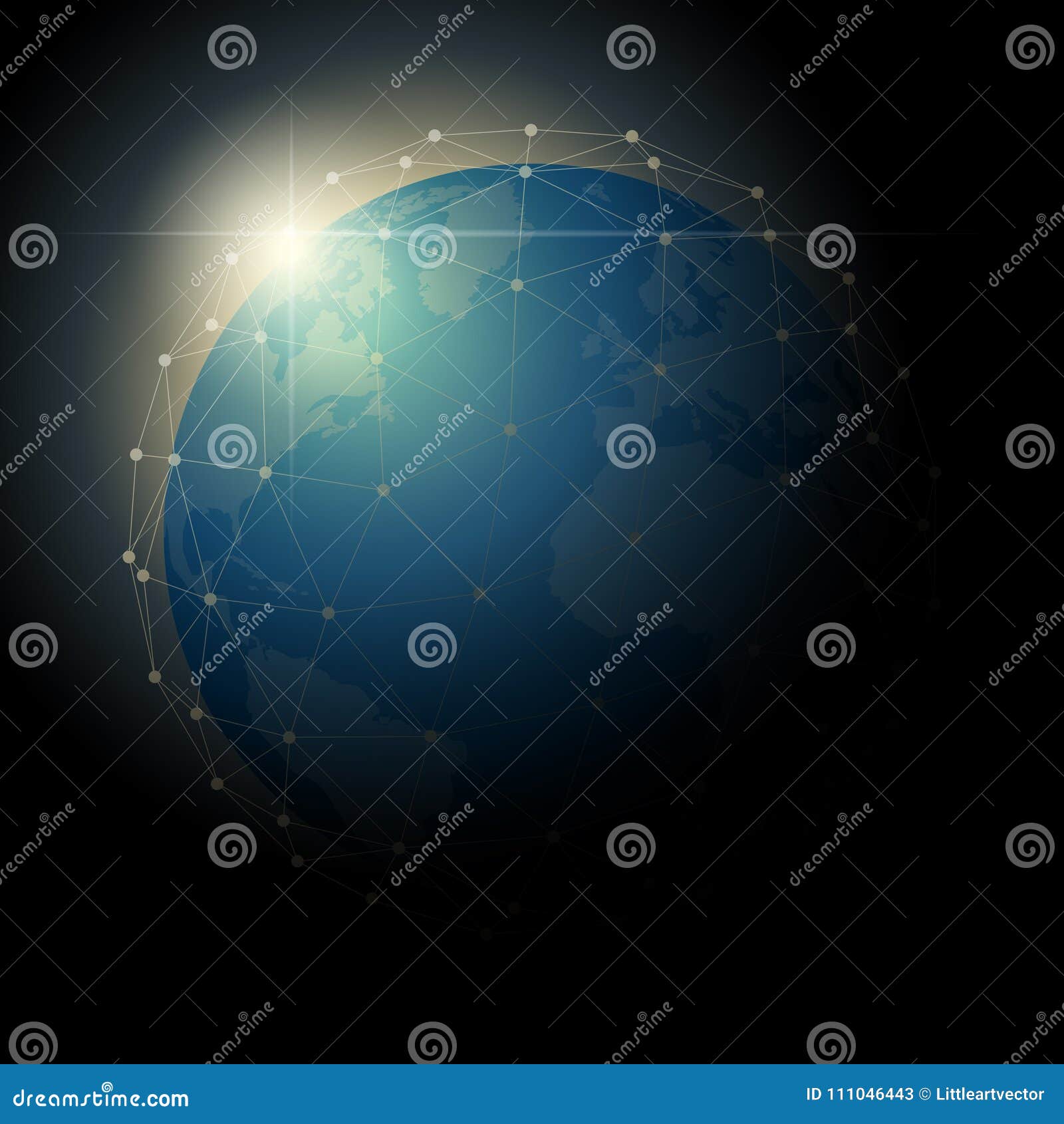 Environmental Conservation and Globalization Concept with Earth in ...