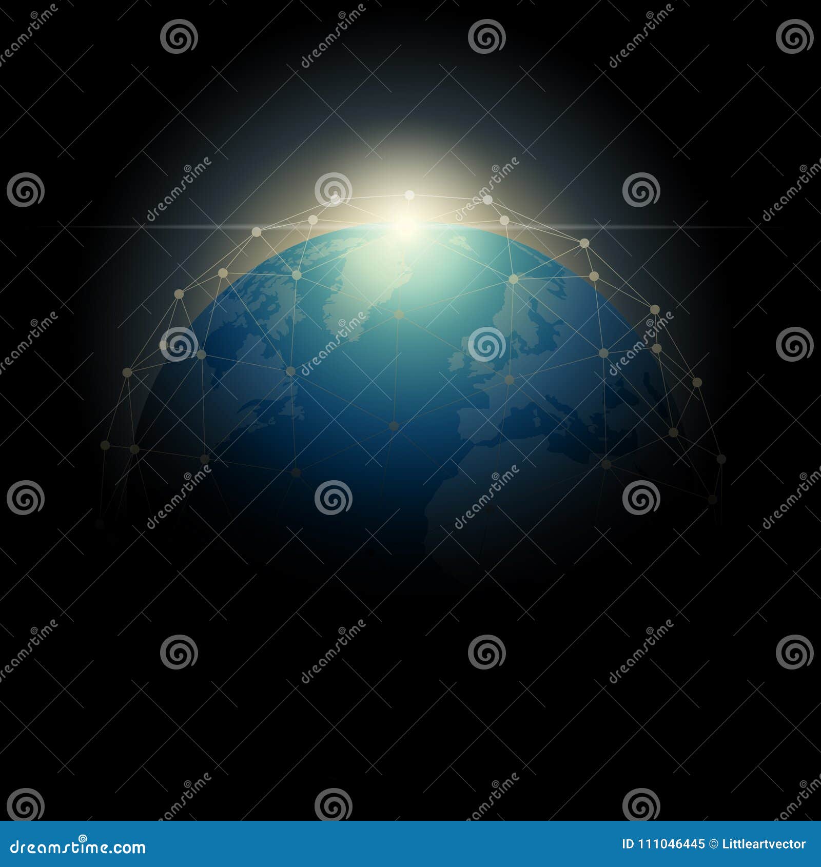 Environmental Conservation and Globalization Concept with Earth in ...