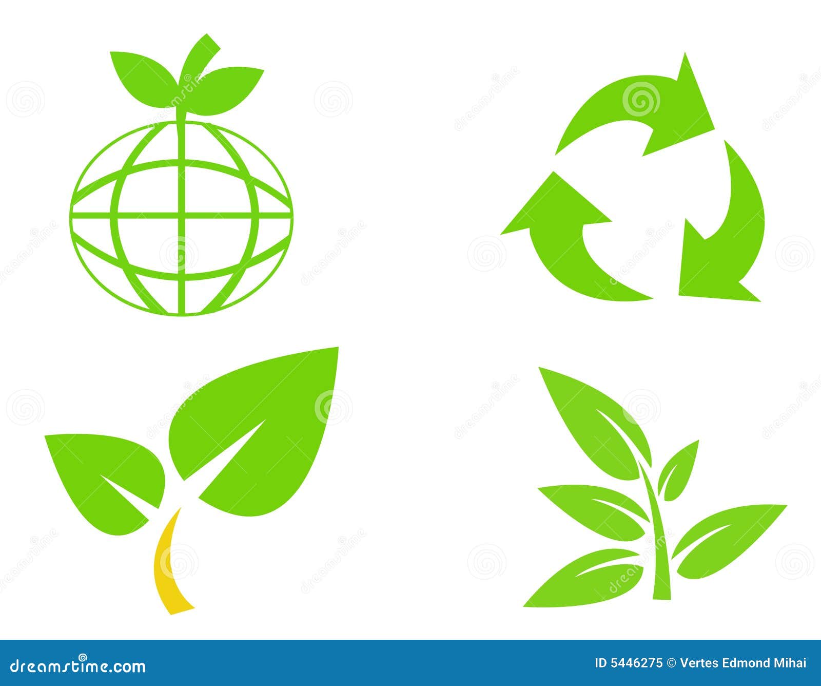 Environmental Conservation Symbols Vector Illustration | CartoonDealer ...