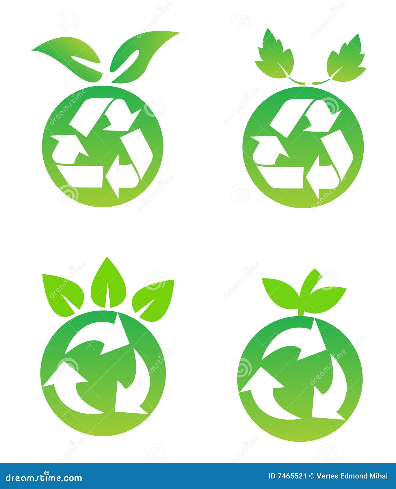 Environmental Conservation Symbols Stock Vector - Illustration of ...