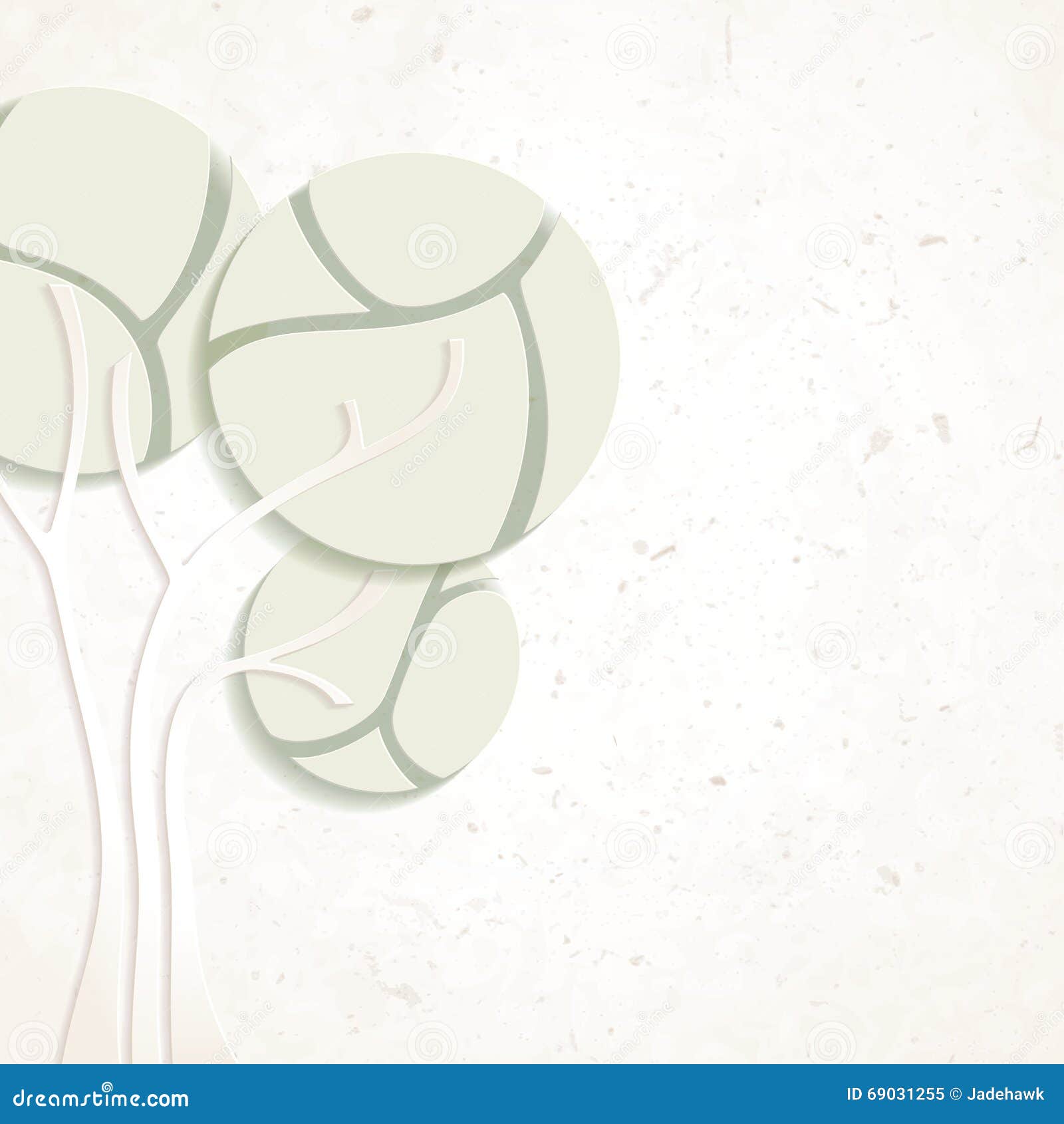 Environmental Design with Paper Texture and Tree Stock Vector ...