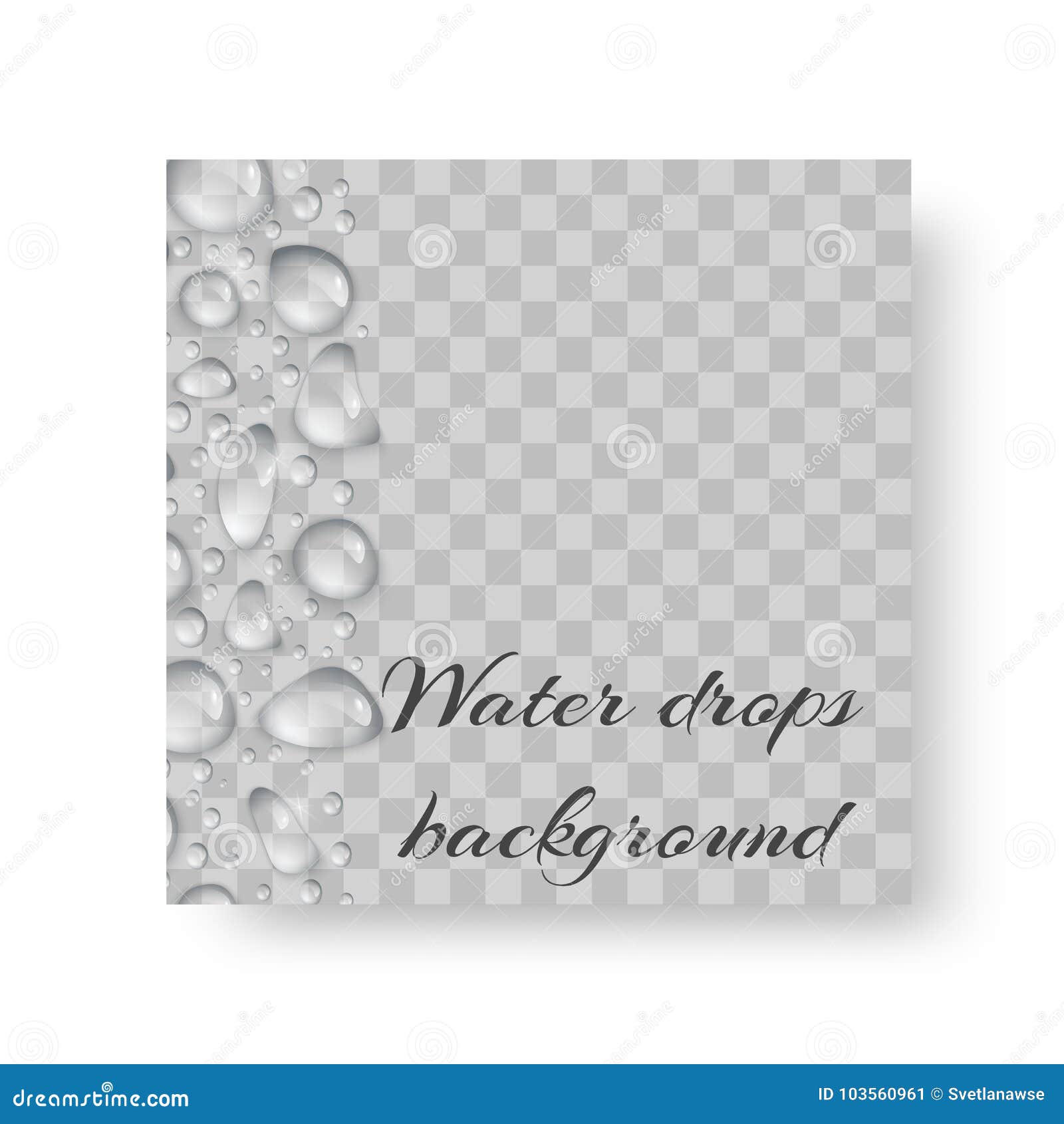 Environmental Design with Water Drops Stock Vector - Illustration of ...