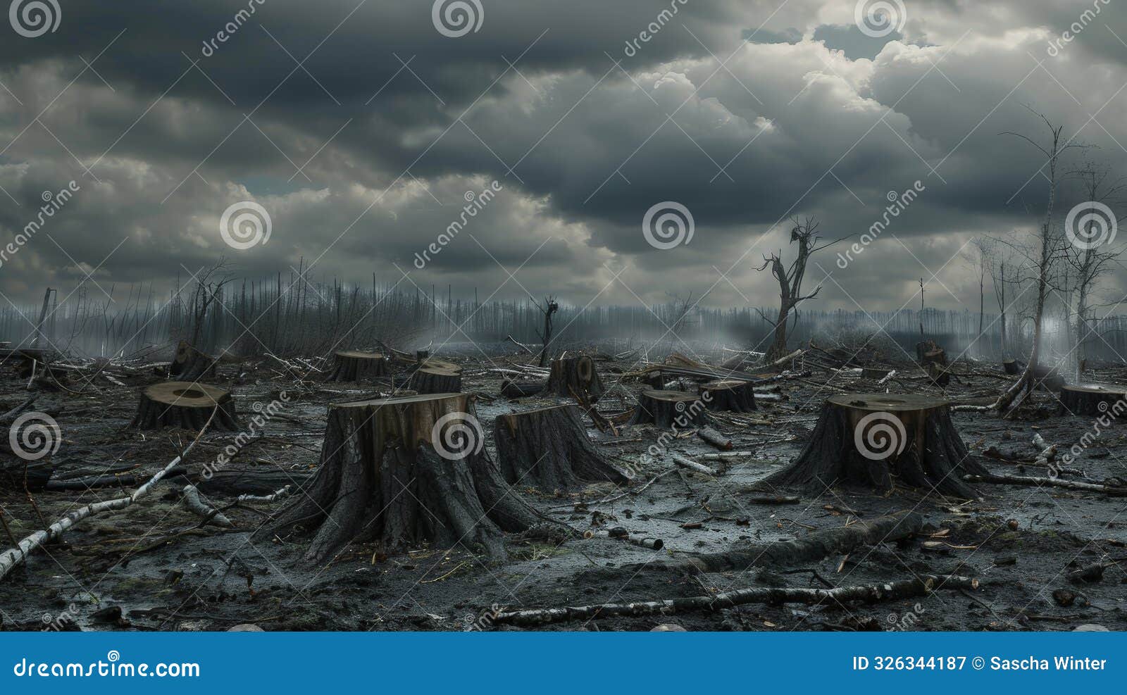 Environmental Destruction stock image. Image of wasteland - 326344187