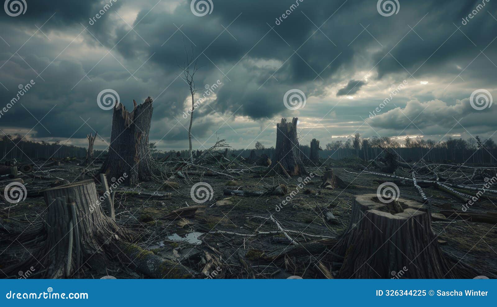 Environmental Destruction stock image. Image of human - 326344225