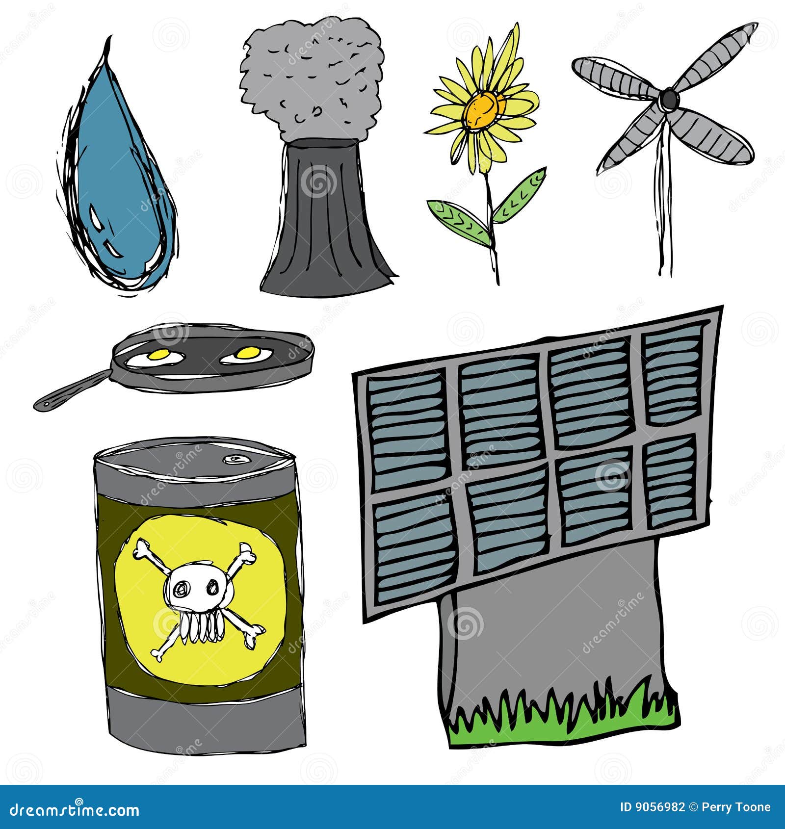 Environmental Elements stock vector. Illustration of symbols - 9056982