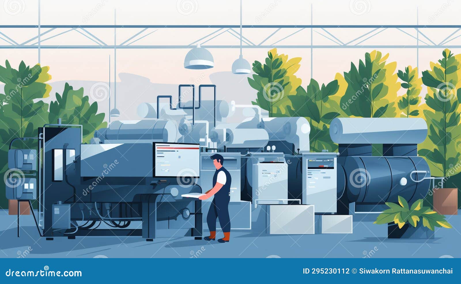 An Environmental Engineer Inspecting a Manufacturing Plant S Waste ...