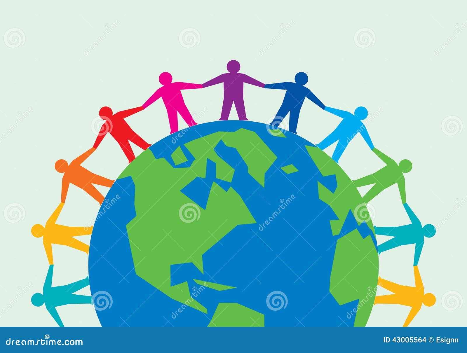 Environmental Friendly with Teamwork Stock Vector - Illustration of ...