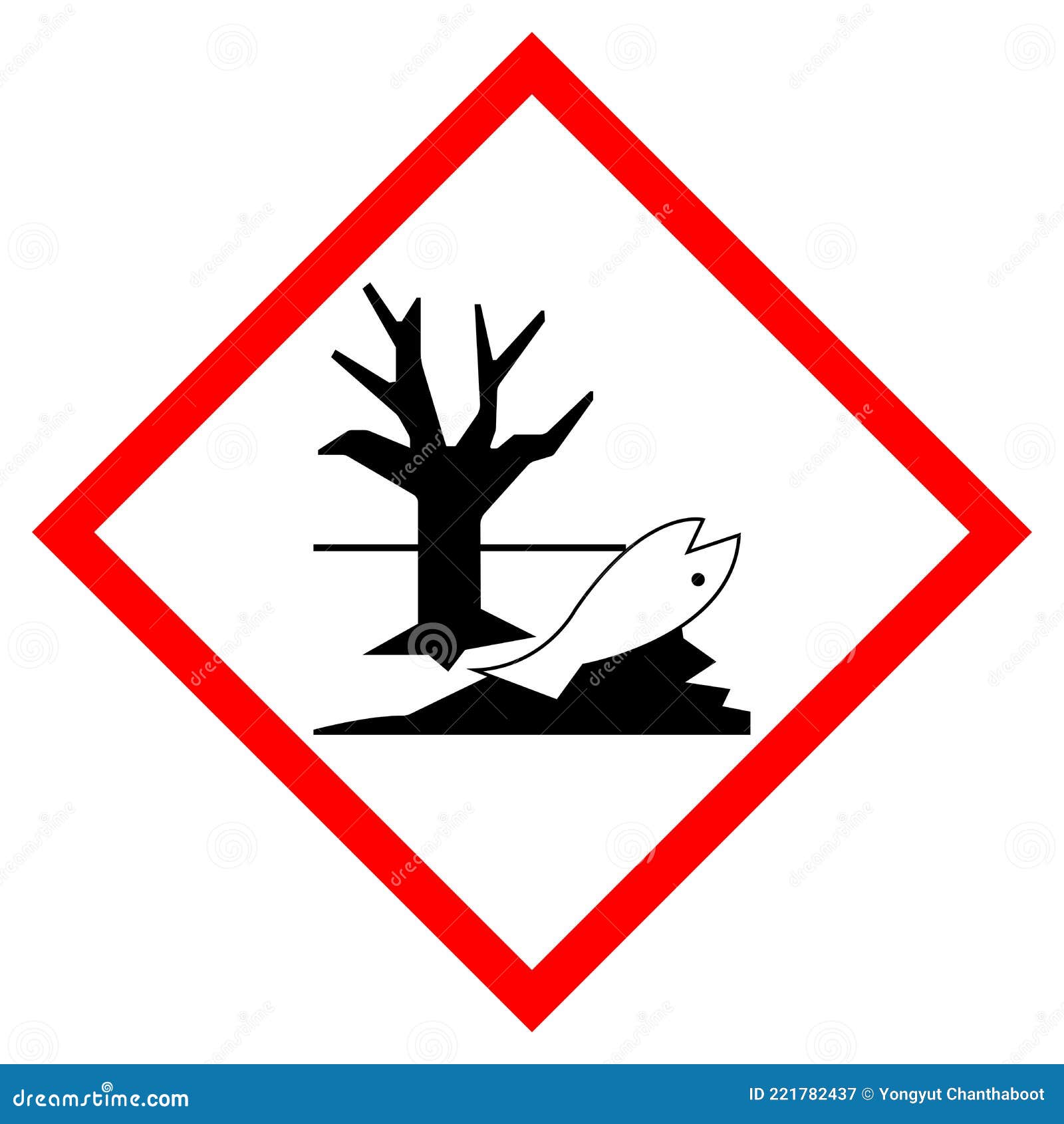 Environmental Hazard Symbol Sign, Vector Illustration, Isolate on White ...