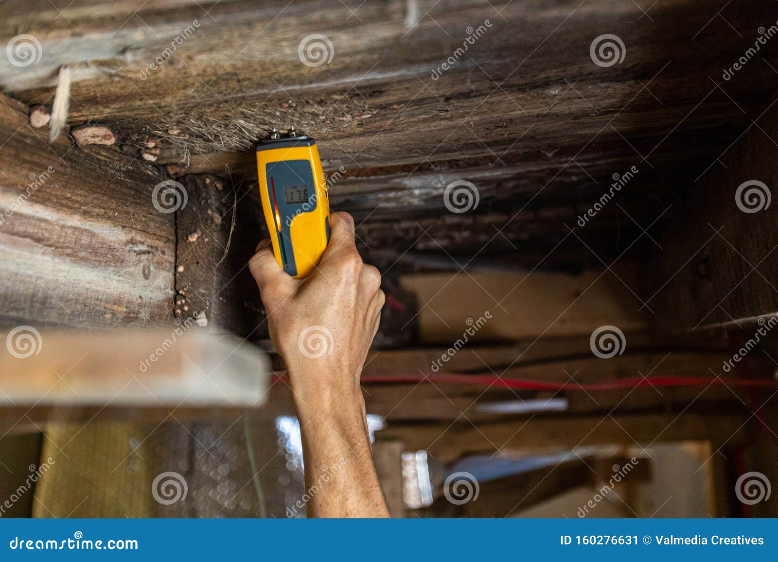 Indoor Damp & Air Quality IAQ Testing. Stock Image - Image of ...
