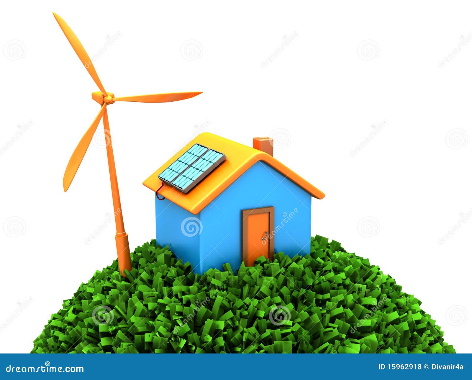 Environmental House Royalty-Free Stock Photo | CartoonDealer.com #15962817