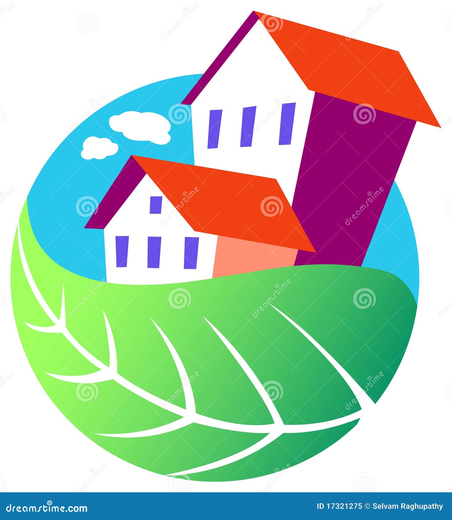 Environmental house stock vector. Illustration of development - 17321275
