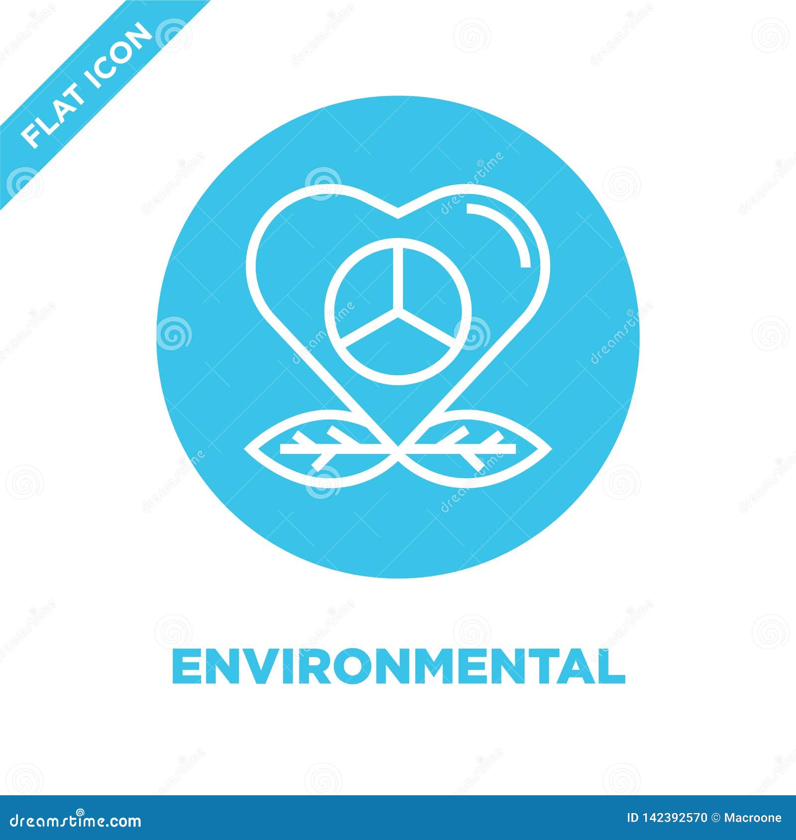 Environmental Icon Vector from Charity Elements Collection. Thin Line ...