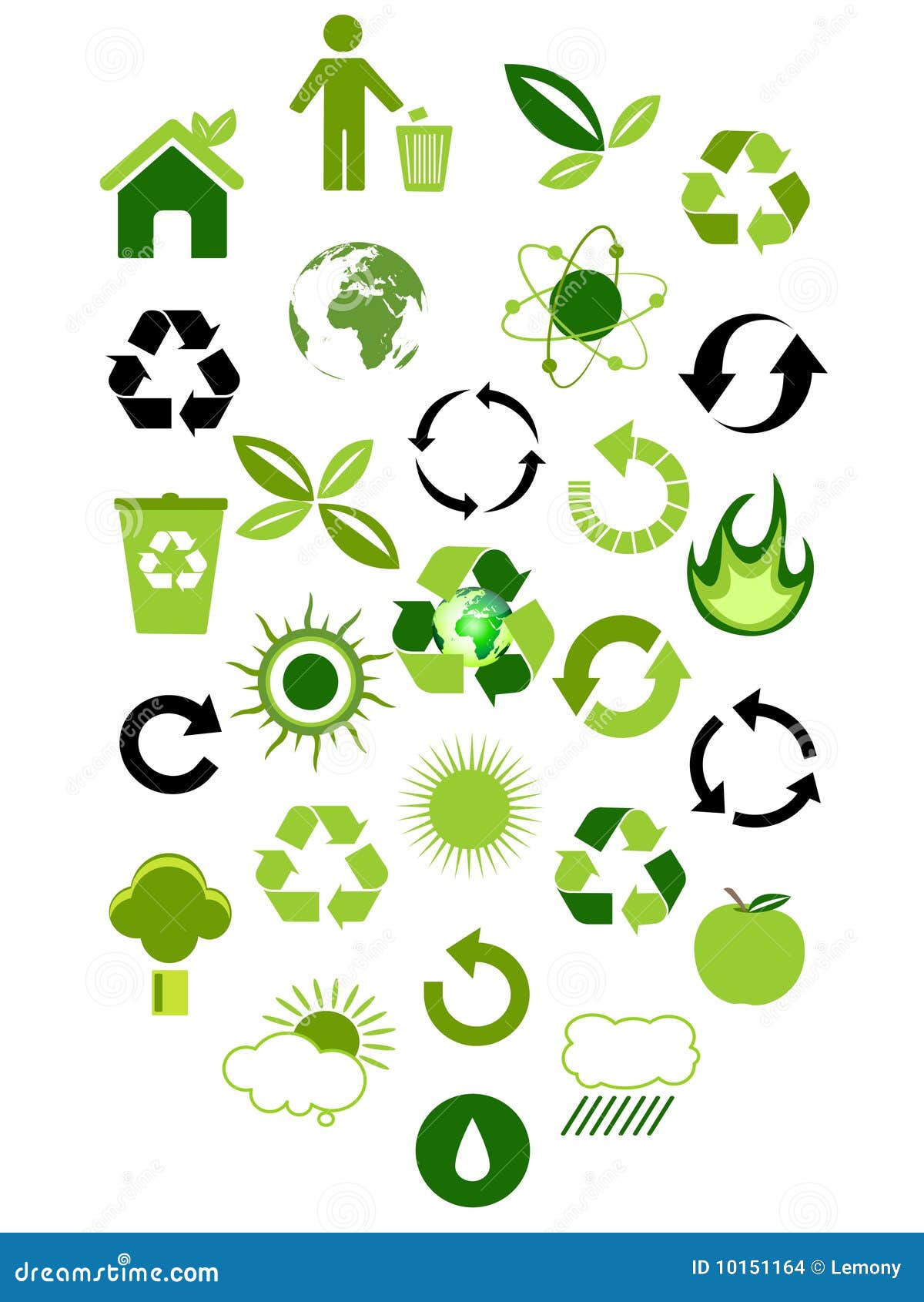 Environmental icons stock vector. Illustration of power - 10151164