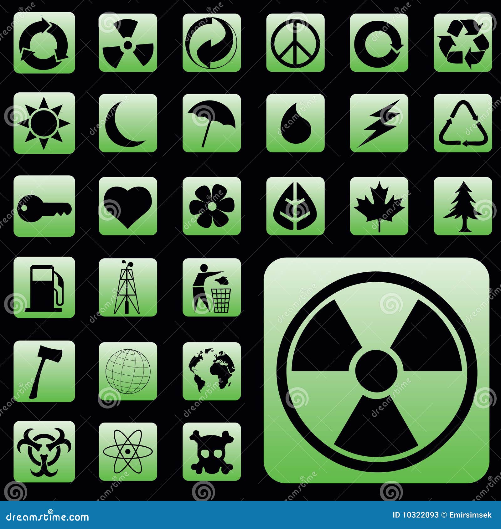 Environmental Icons stock vector. Illustration of energy - 10322093