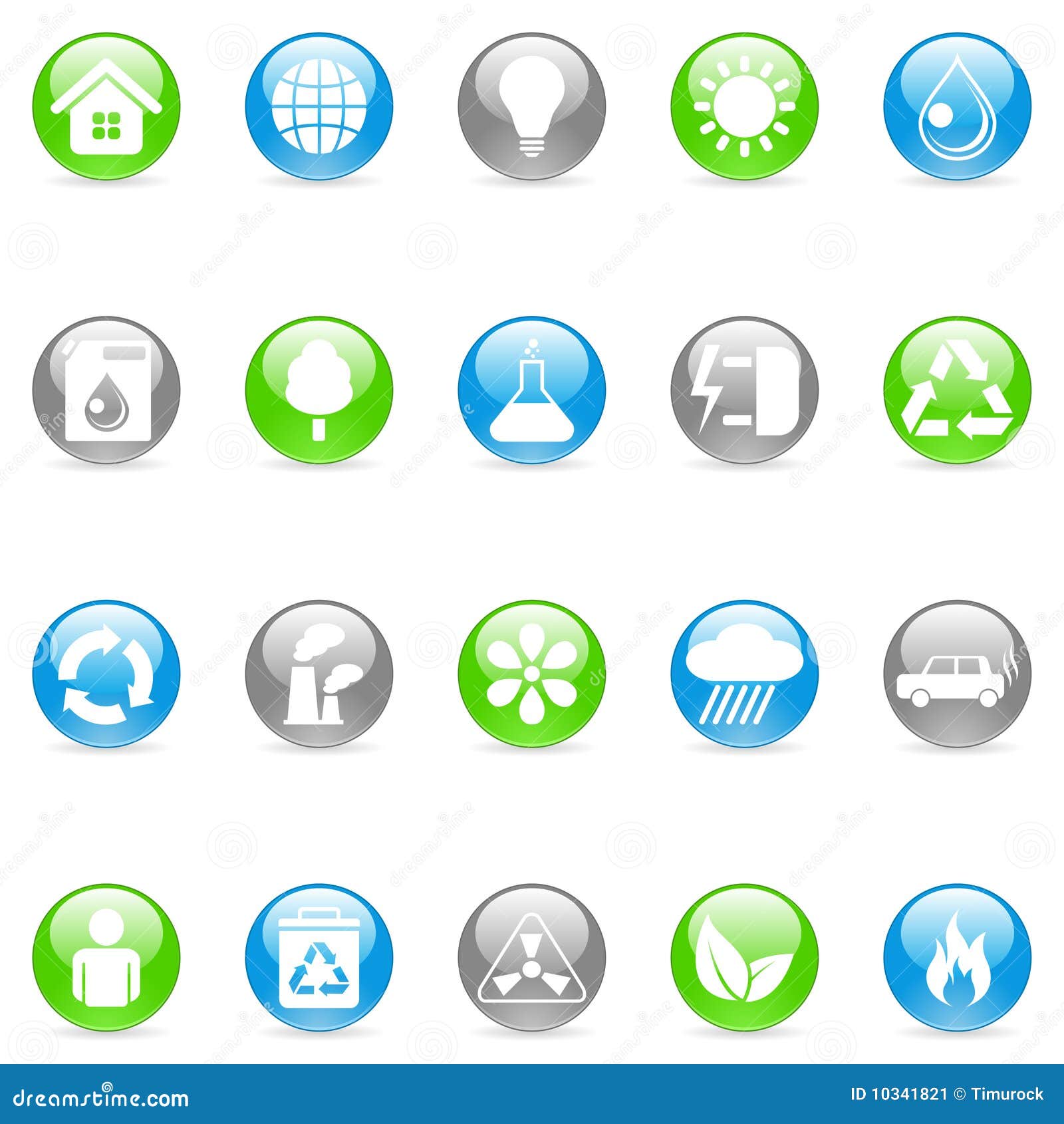 Environmental icons. stock vector. Illustration of icon - 10341821