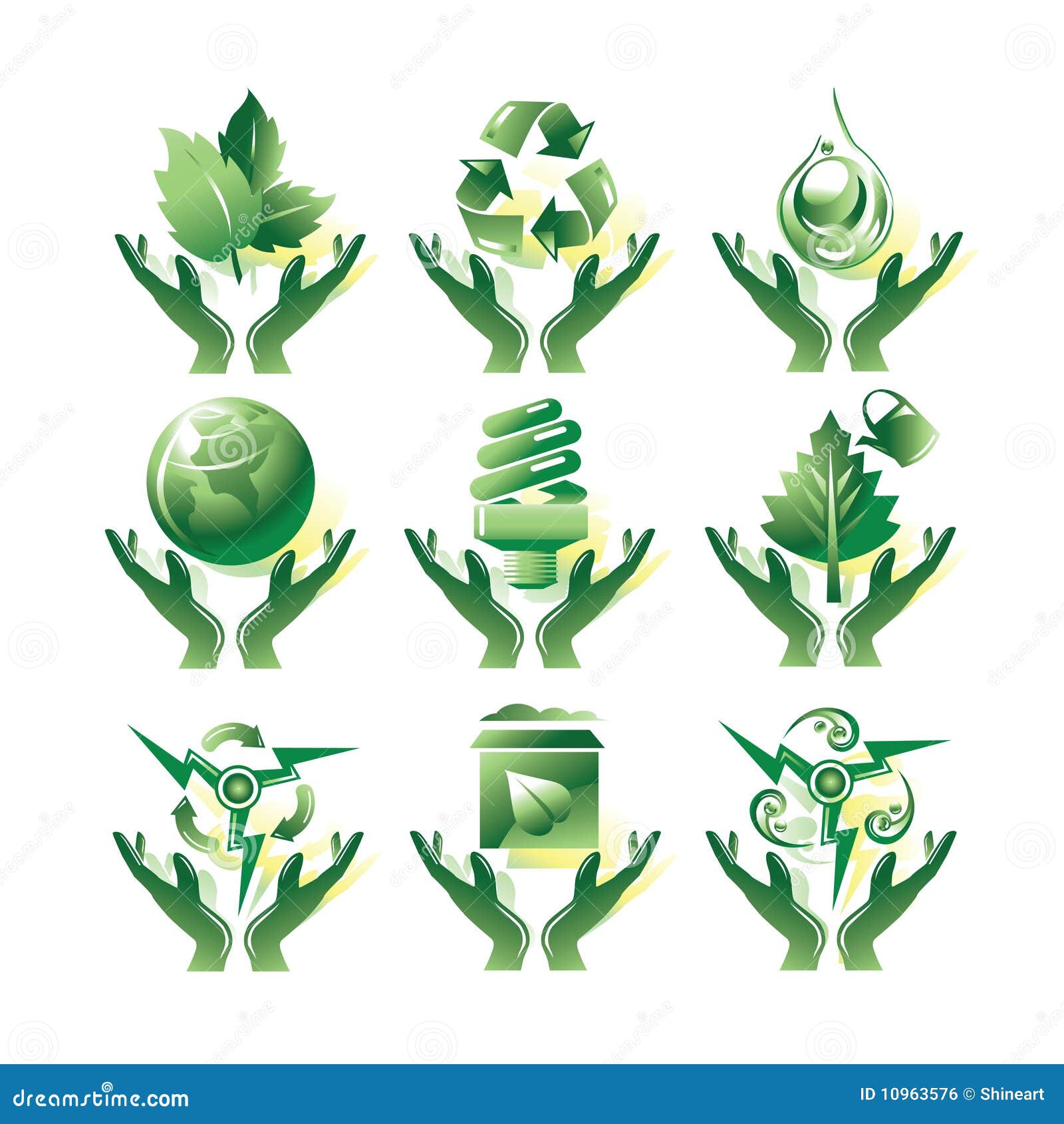 Environmental icons stock vector. Illustration of clip - 10963576